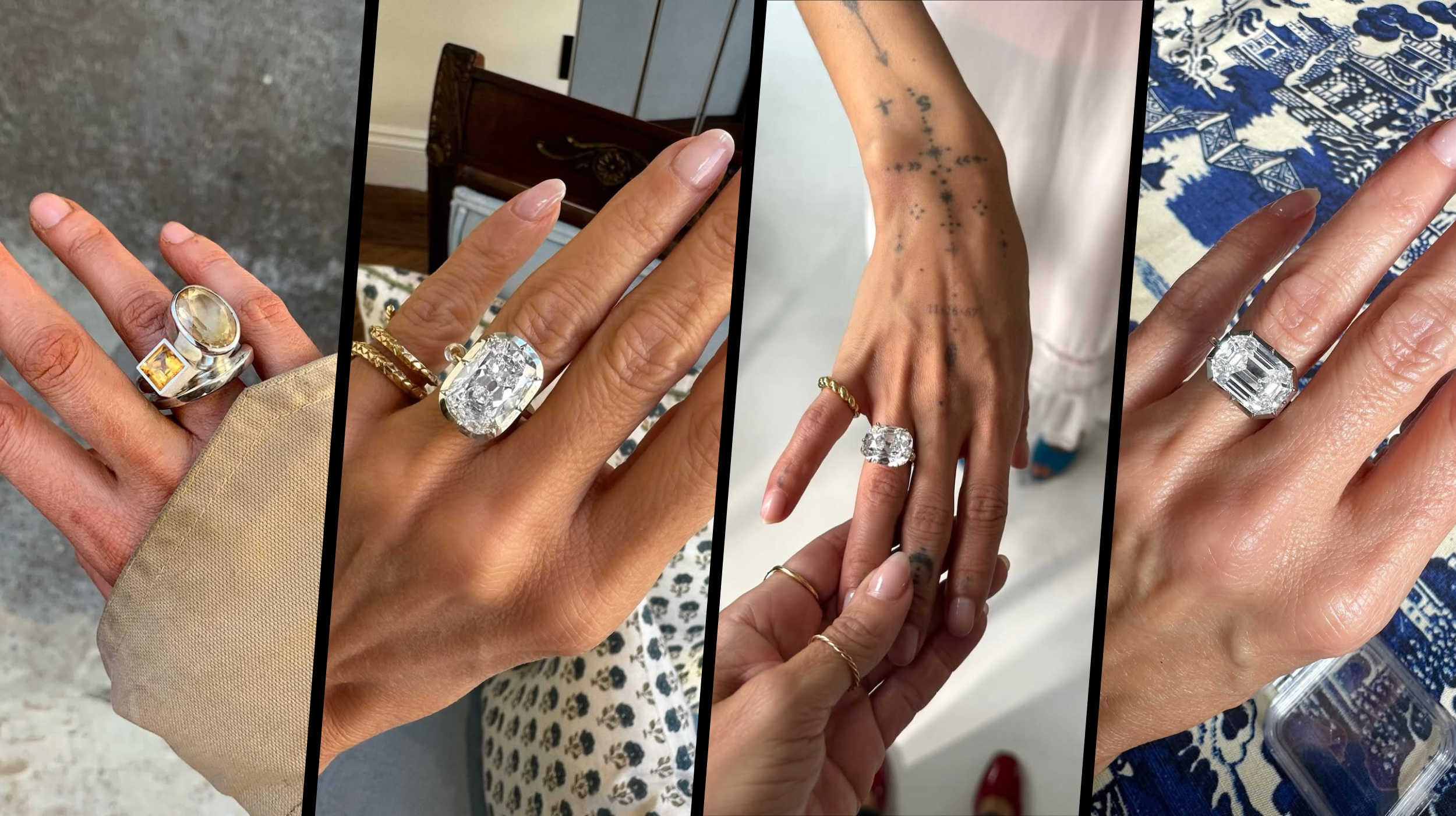 Chunky rings : cuando el anillo de compromiso se vuelve un manifiesto ...
